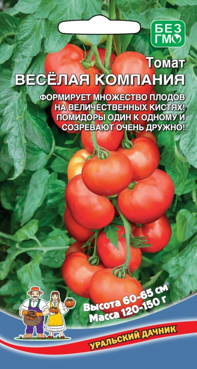Томат Веселая компания: описание сорта помидоров, характеристики ...