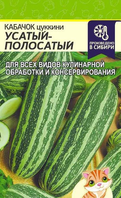 Кабачок Усатый полосатый: описание и характеристики сорта, особенности ...
